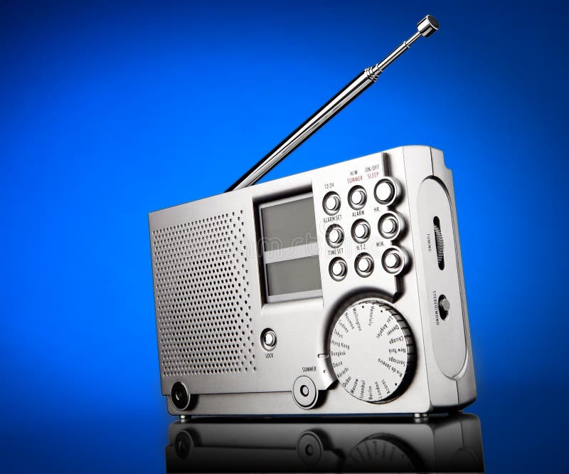 Radio ontvanger stock afbeelding. Image of mededeling - 24939413