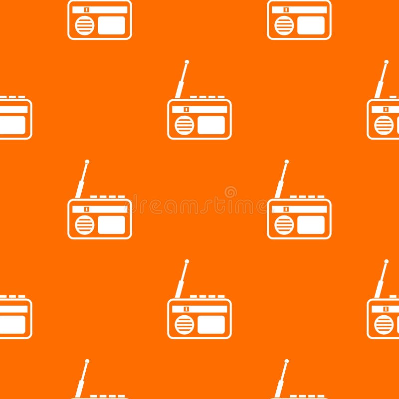 Radio pattern seamless stock vector. Illustration of repeating - 104228105