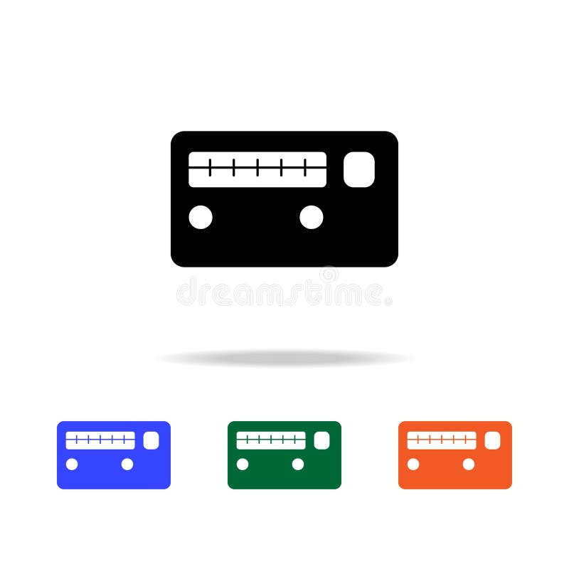 Radio Receiver Icon. Elements of Simple Web Icon in Multi Color ...