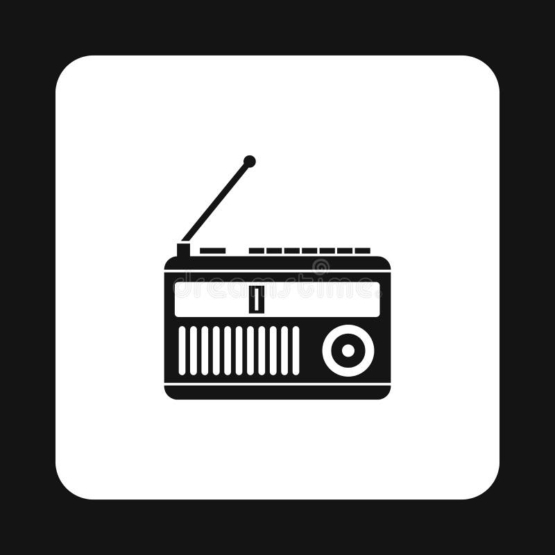 Radio Receiver Icon, Simple Style Stock Vector - Illustration of object ...