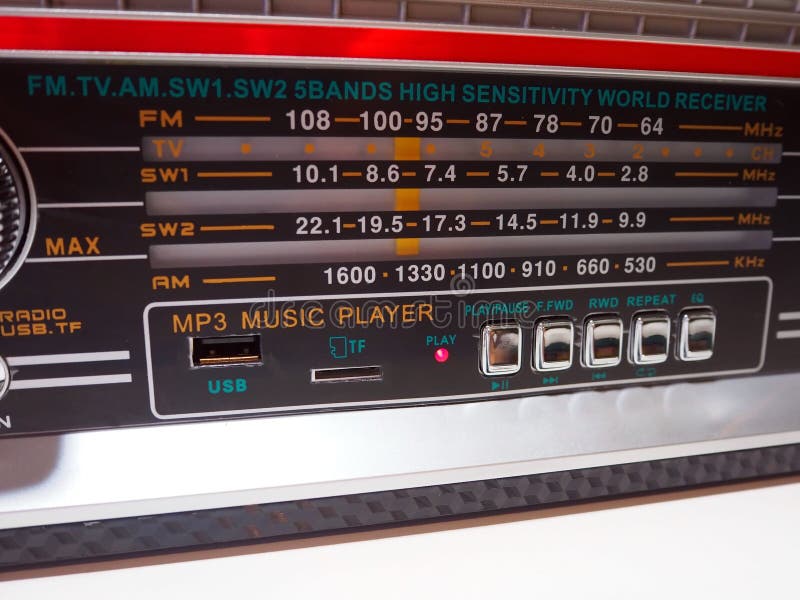 A Radio Receiver for Receiving Radio Stations. a Radio Receiver in the ...