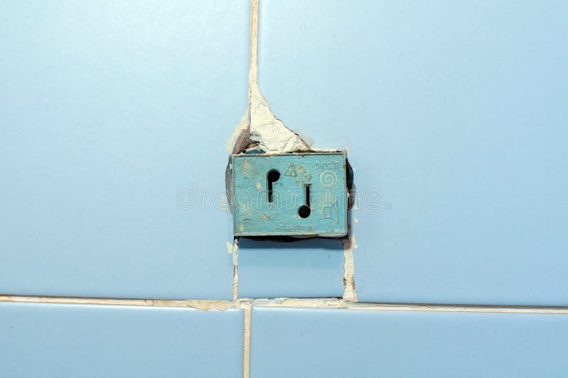 Radio Receiving Station. the Socket for Radio on a Wall. Stock Photo ...