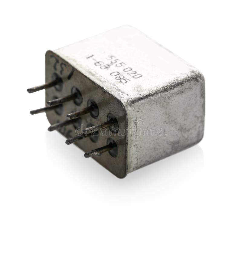 Radio Relay Component Closeup Stock Image - Image of electrician ...