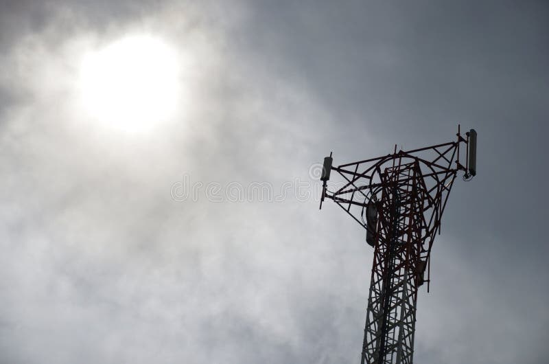 Radio Relay Link, Mobile Base Station Stock Image - Image of antenna ...