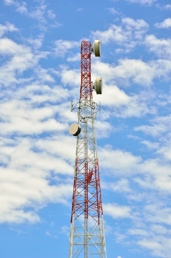 Radio Relay Link, Mobile Base Station Stock Photo - Image of ...