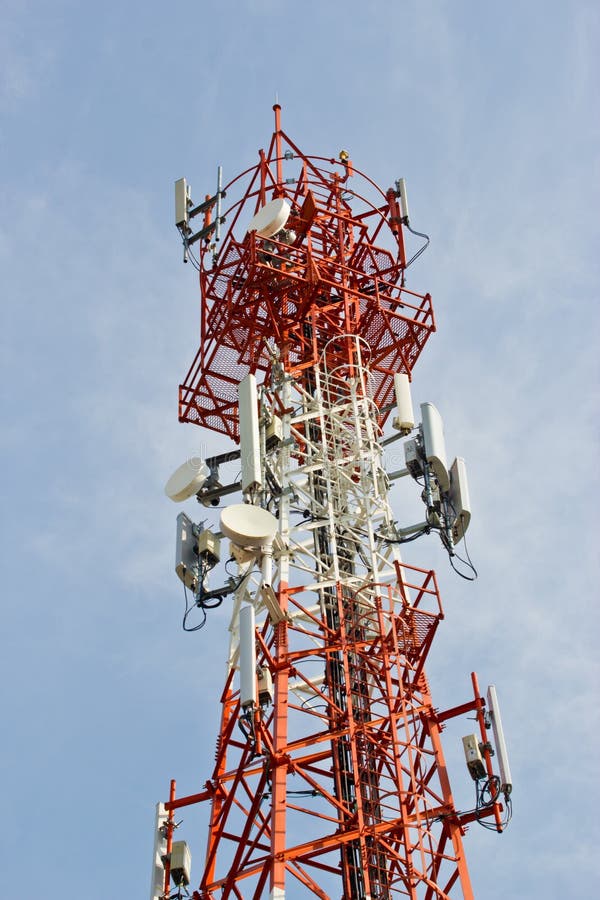 Mobile Base Station,Radio Relay Link Stock Photo - Image of cellular ...
