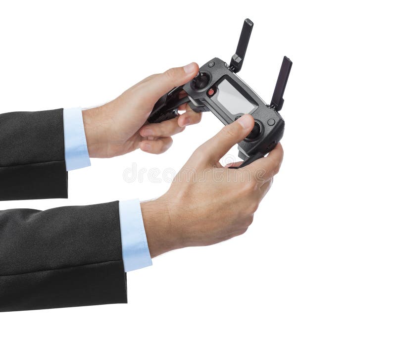 Radio Remote Control in Hands Stock Photo - Image of plane, hobbies ...
