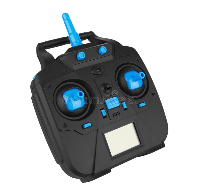 Radio Remote Control on White Stock Photo - Image of flying, metal ...