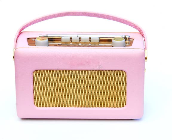 Radio rose photo stock. Image du musique, rétro, traitement - 5811686