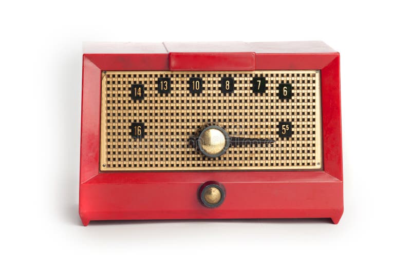 Radio Vintage Rossa immagine stock. Immagine di rinascita - 19493073