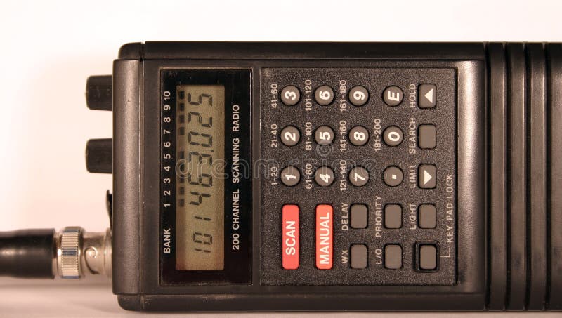 Frequency Scanner of Old Stereo Boombox Stock Image - Image of deck ...