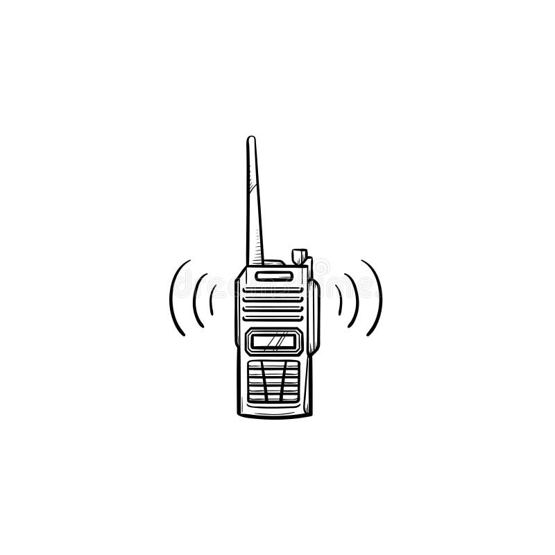 Radio Set with Antenna Hand Drawn Outline Doodle Icon. Stock Vector ... Radio Set with Antenna Hand Drawn Outline Doodle Icon. Stock Vector ...