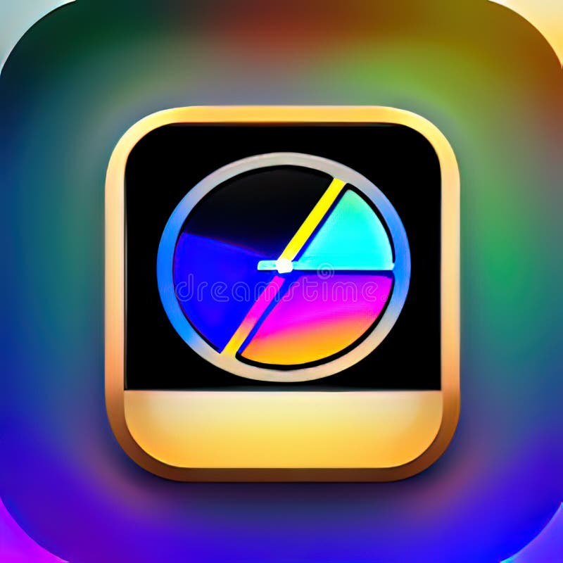 Radio Software App Style Icon. Generative AI. Stock Illustration ...