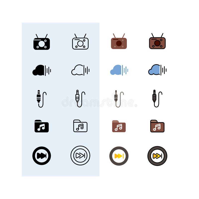 Radio, Sound Cloud, Jack, Music Folder, Next Button, Audio, Music and ...