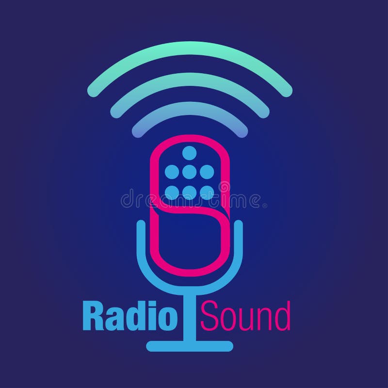 Radio sound icon or symbol stock vector. Illustration of brand - 107379836