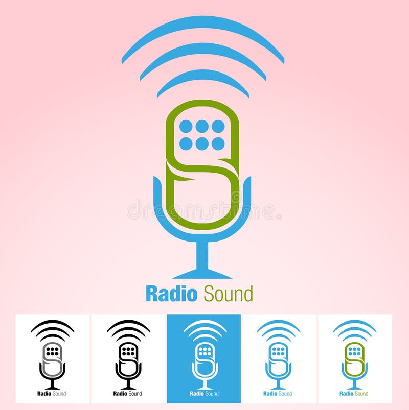 Radio sound icon or symbol stock vector. Illustration of brand - 107379836