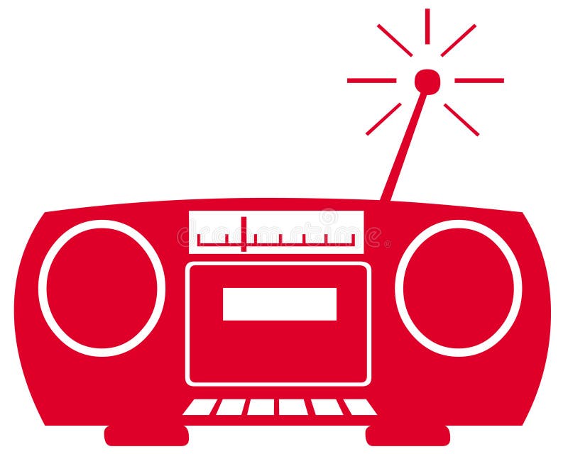 Radio-icoon stock illustratie. Illustration of teken, knoop - 8133928