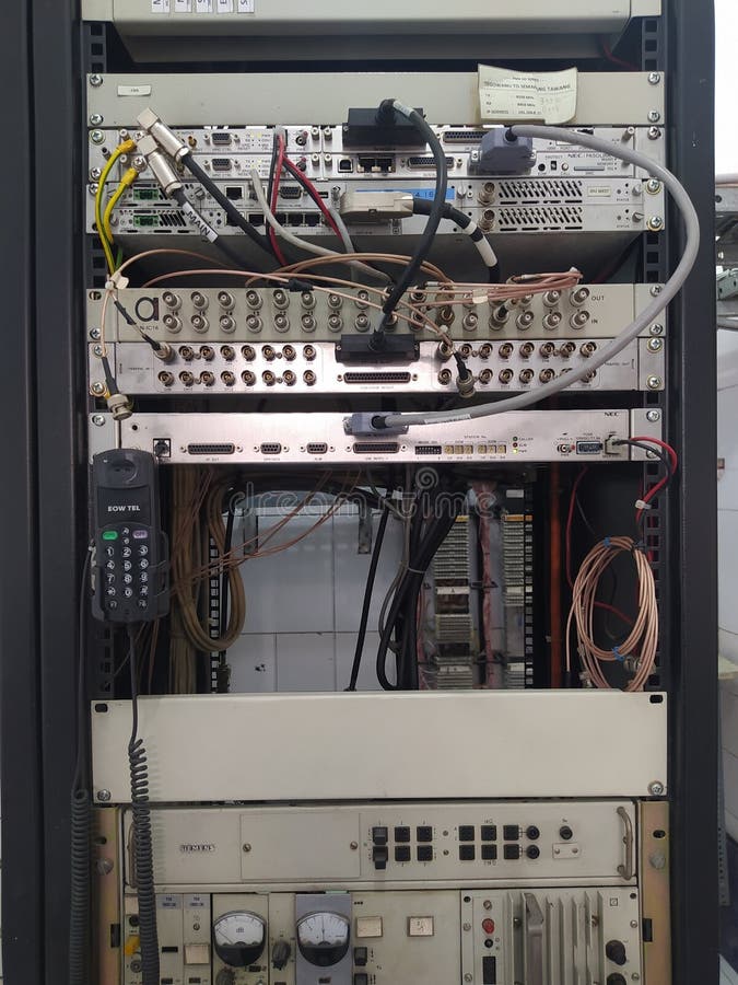 Radio Telecommunication Server Panel Stock Image - Image of ...