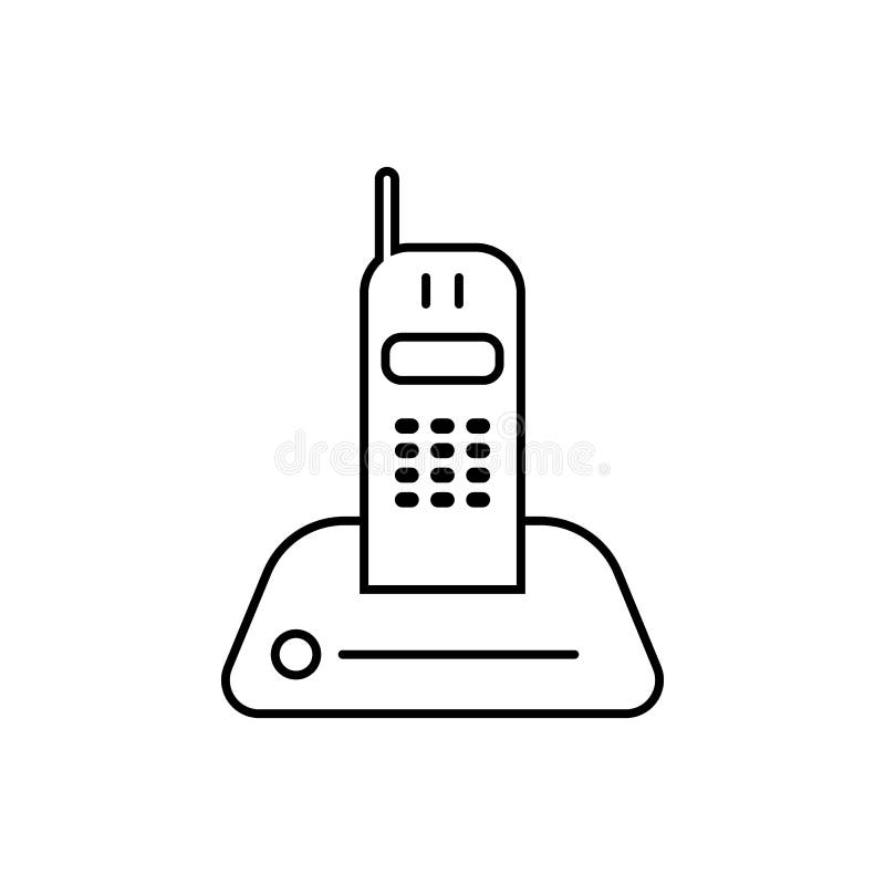 Radio Telephone Icon. Element of Home Appliances for Mobile Concept and ...