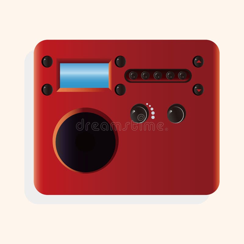 Radio Theme Elements Vector,eps Stock Vector - Illustration of retro ...