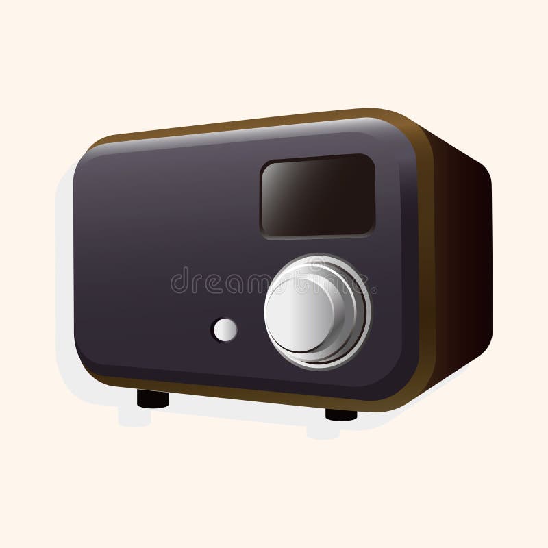 Radio Theme Elements Vector,eps Stock Vector - Illustration of wireless ...