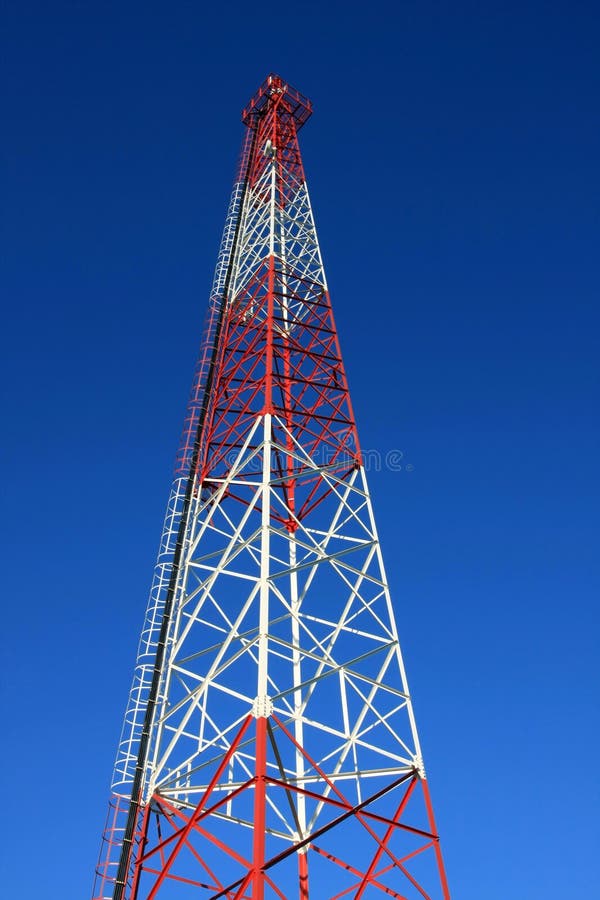Radio tower stock image. Image of telecomunication, blue - 5760387