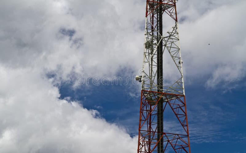 Radio Tower and Cloud stock image. Image of reception - 23678917