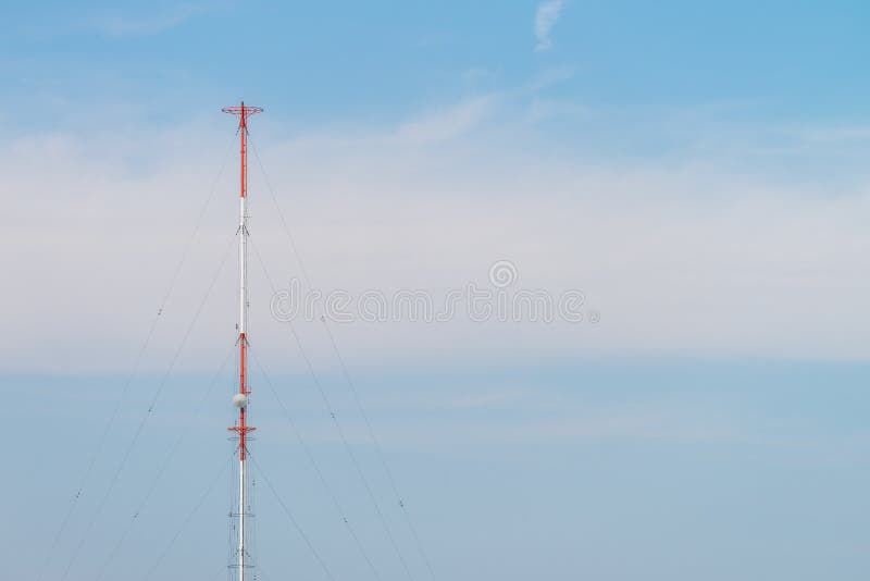 Radio Tower stock image. Image of cell, technology, technological ...