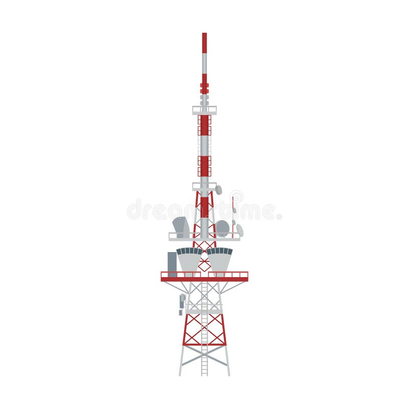 Radio Tower Radiating Stock Illustrations – 40 Radio Tower Radiating ...