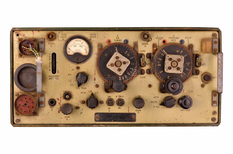 Radio Transceiver From Ww2 Tank Royalty Free Stock Images