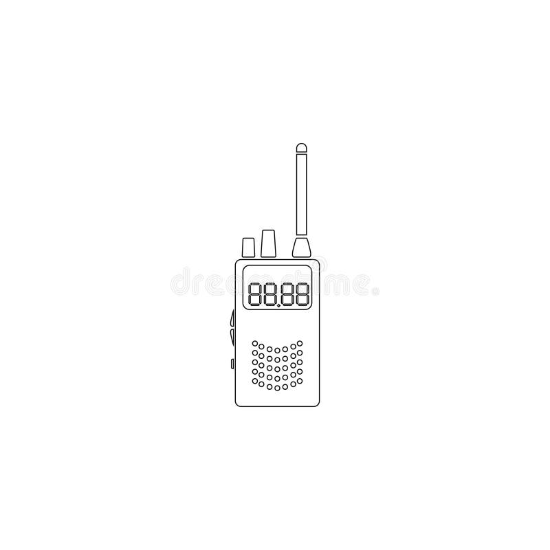 Radio Transmitter. Flat Vector Icon Stock Vector - Illustration of ...
