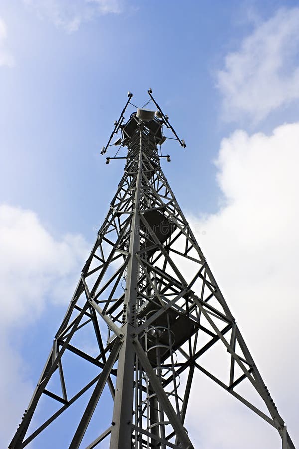 Radio tv repeater stock image. Image of antenna, high - 20485123