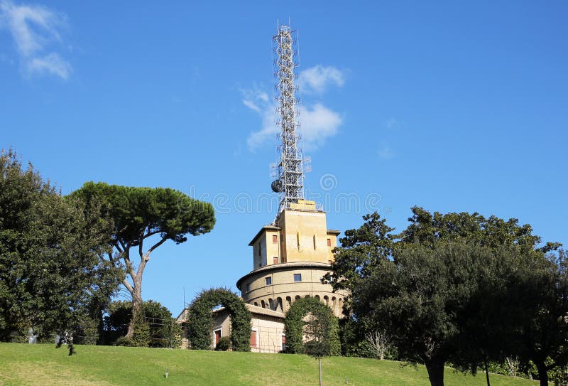 Vatican Radio Tower stock photo. Image of rome, pietro - 17579600