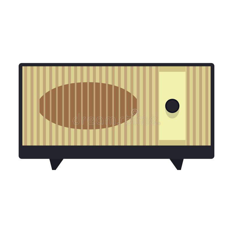 Radio Vector Icon.Cartoon Vector Icon Isolated on White Background ...