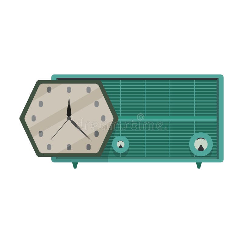 Radio Vector Icon.Black Vector Icon Isolated on White Background Radio ...