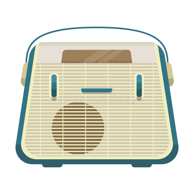 Radio Vector Icon.Black Vector Icon Isolated on White Background Radio ...
