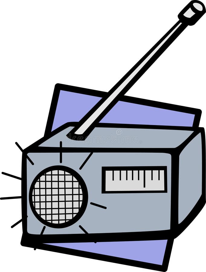 Radio vector illustration stock vector. Illustration of sound - 2325738