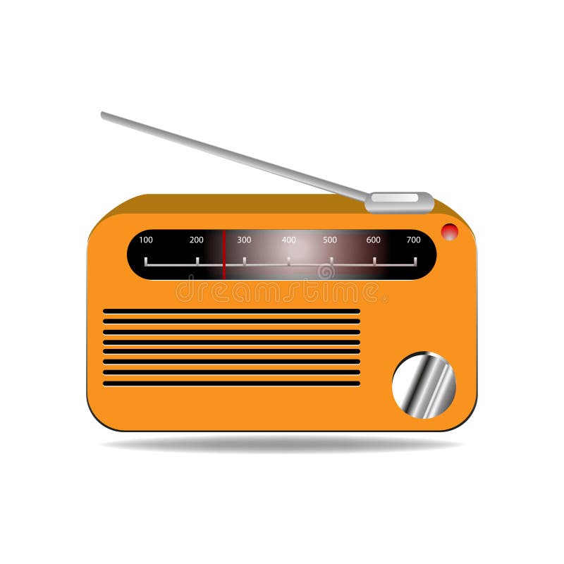 Radio vector illustration stock vector. Illustration of broadcast ...