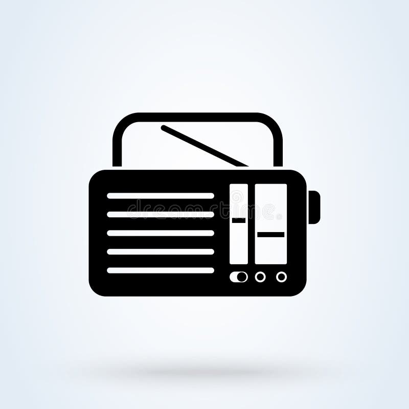 Radio. Vector Simple Modern Icon Design Illustration Stock Vector ...