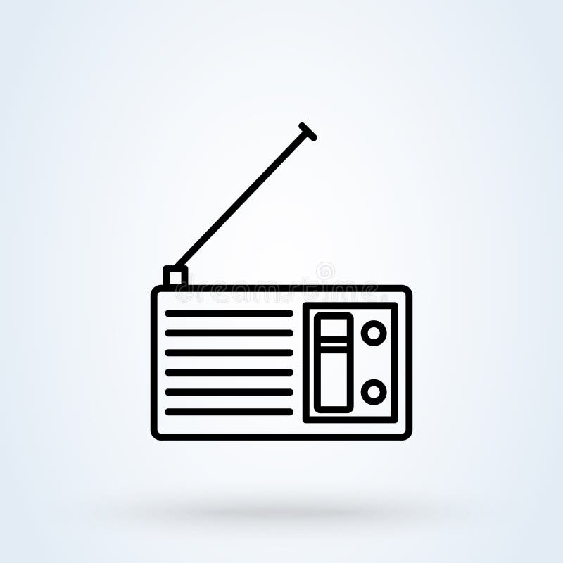 Radio. Vector Simple Modern Icon Design Illustration Stock Vector ...
