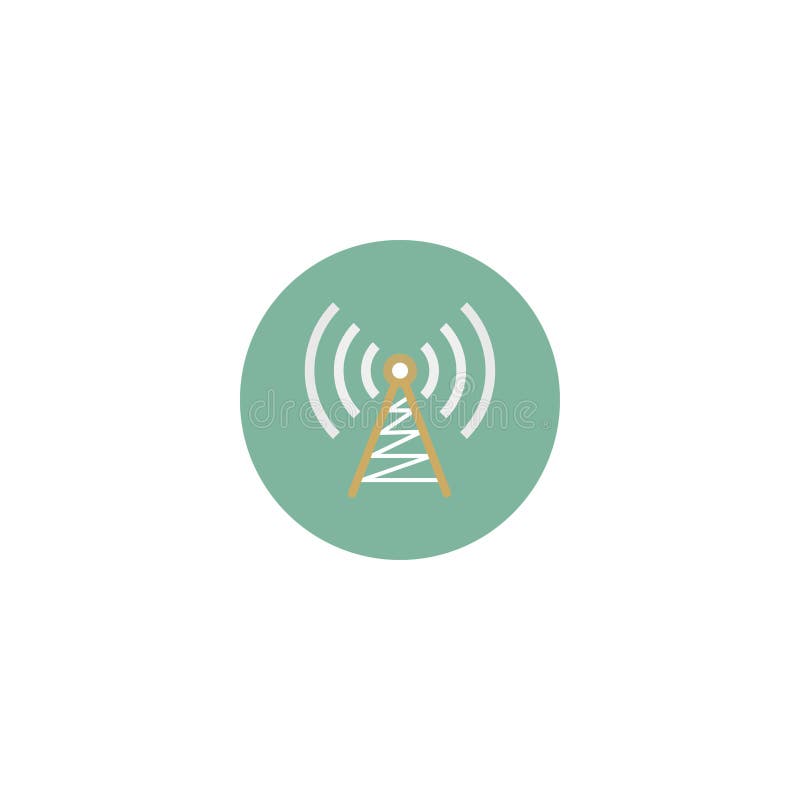 Radio Wave Picture Illustration, Icon Radio Wave. Vector Illustration ...