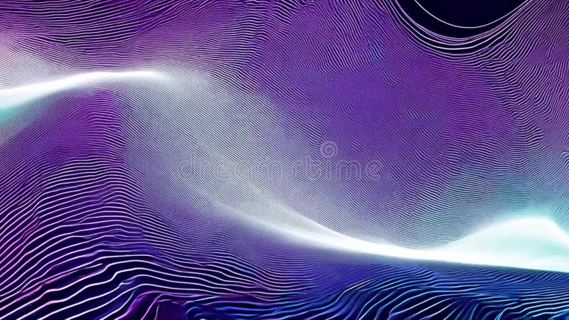 Radio Wave Texture on a Purple Background Stock Footage - Video of ...