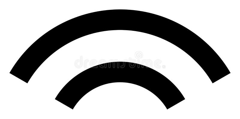 Radio Waves Raster Icon Flat Illustration Stock Illustration ...