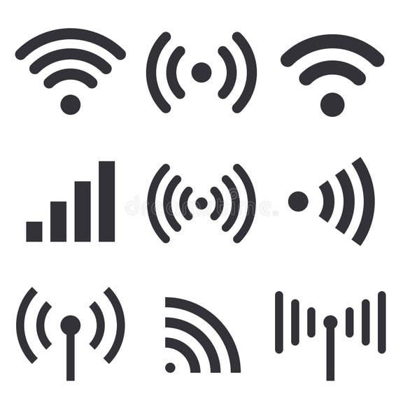 Radio waves stock vector. Illustration of receiving, signal - 42508891