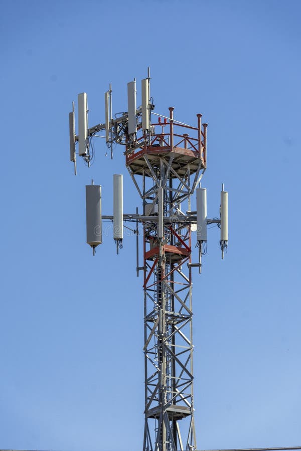 Pylon Radio Antennas Wifi Broadcast Stock Image - Image of television ...