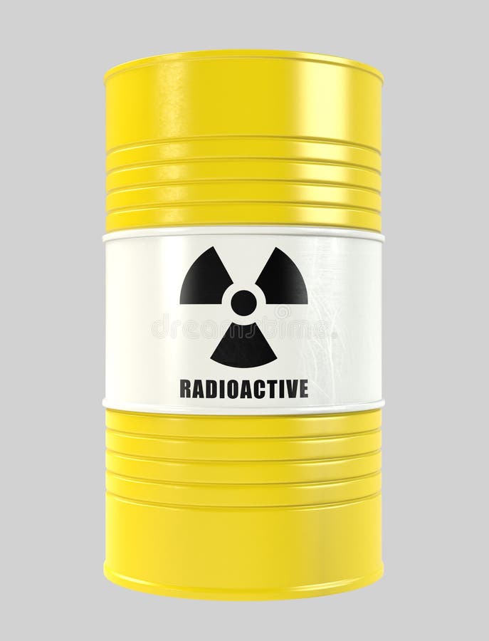 Radioactief vat stock illustratie. Illustration of verontreiniging ...