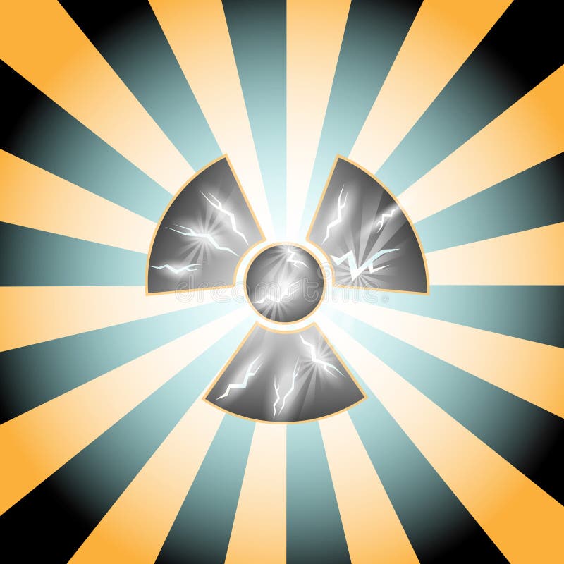 Raising atomic sun stock illustration. Illustration of atomic - 19148970