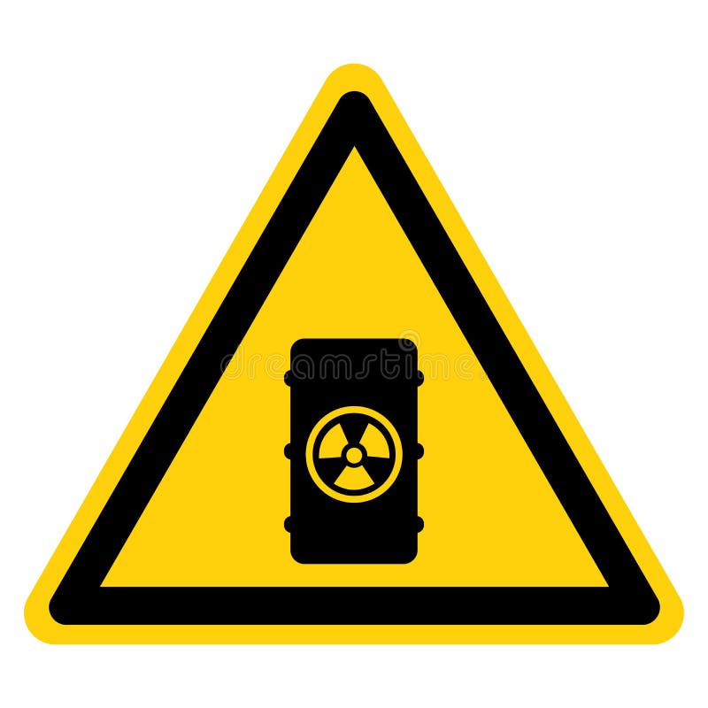 Radioactive Area Symbol Sign, Vector Illustration, Isolate on White ...