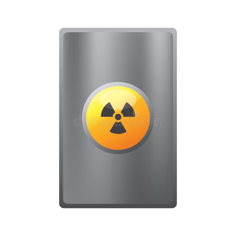 Radioactive Button. Vector Illustration Decorative Design Stock Vector ...