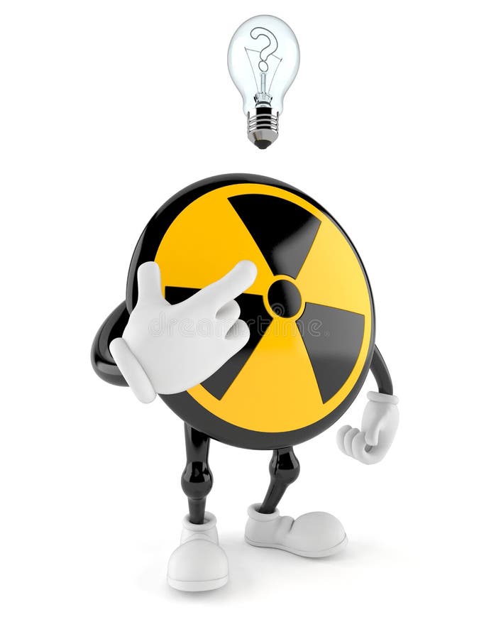 Radioactive Character With Chart Stock Illustration - Illustration of ...